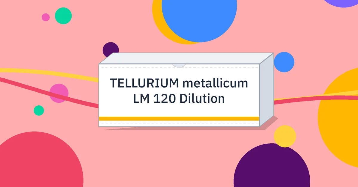 Symbolbild: Packung mit der Aufschrift TELLURIUM metallicum LM 120 Dilution (PZN 13215966) – Verfügbarkeit und Bezug in Apotheken in Frankfurt am Main