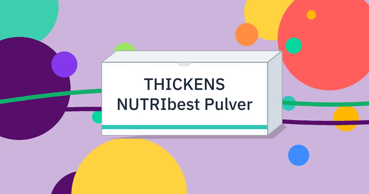 Symbolbild: Packung mit der Aufschrift THICKENS NUTRIbest Pulver (PZN 04284939) – Verfügbarkeit und Bezug in Apotheken in Frankfurt am Main
