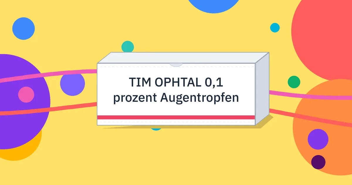 Symbolbild: Packung mit der Aufschrift TIM OPHTAL 0,1 prozent Augentropfen (PZN 04828606) – Verfügbarkeit und Bezug in Apotheken in Frankfurt am Main