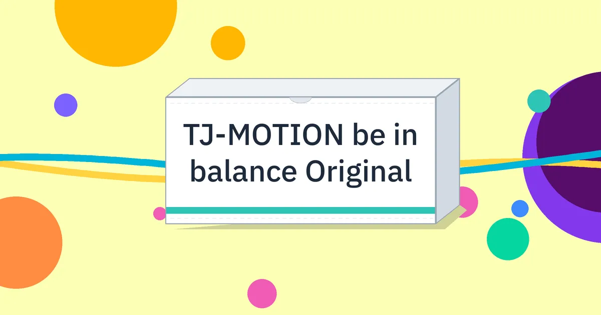 Symbolbild: Packung mit der Aufschrift TJ-MOTION be in balance Original (PZN 20293381) – Verfügbarkeit und Bezug in Apotheken in Frankfurt am Main