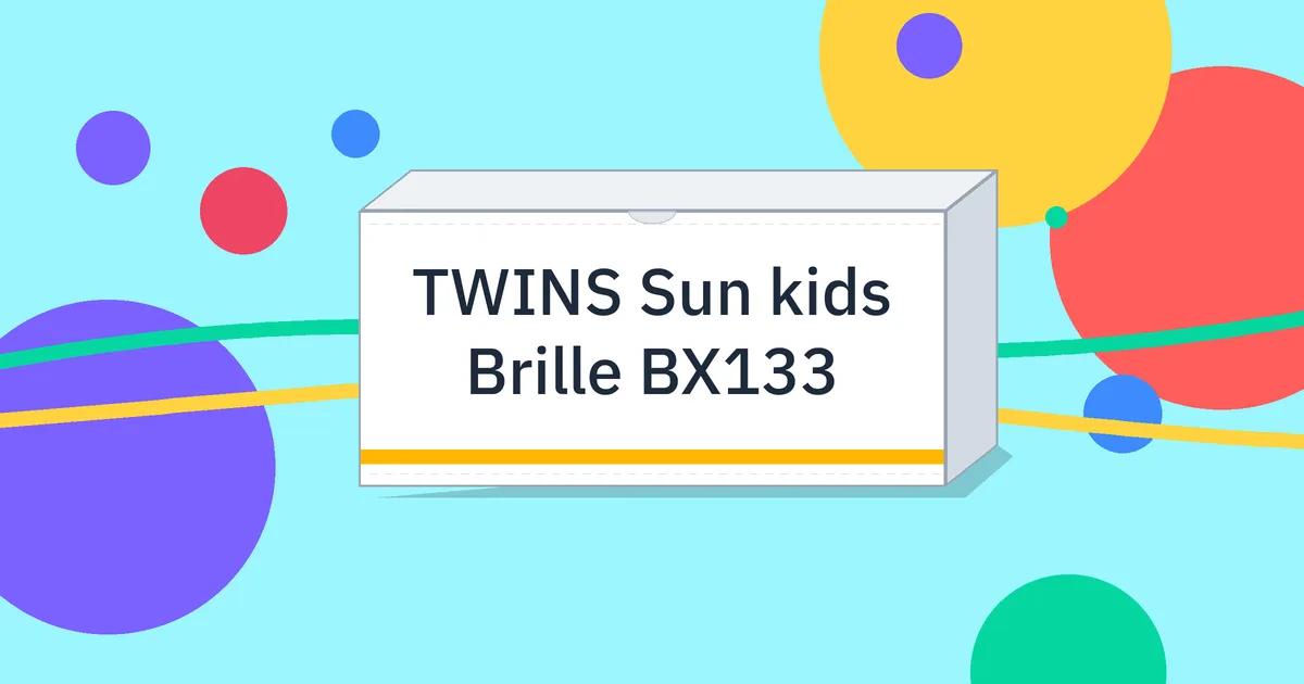 Symbolbild: Packung mit der Aufschrift TWINS Sun kids Brille BX133 (PZN 13344882) – Verfügbarkeit und Bezug in Apotheken in Frankfurt am Main