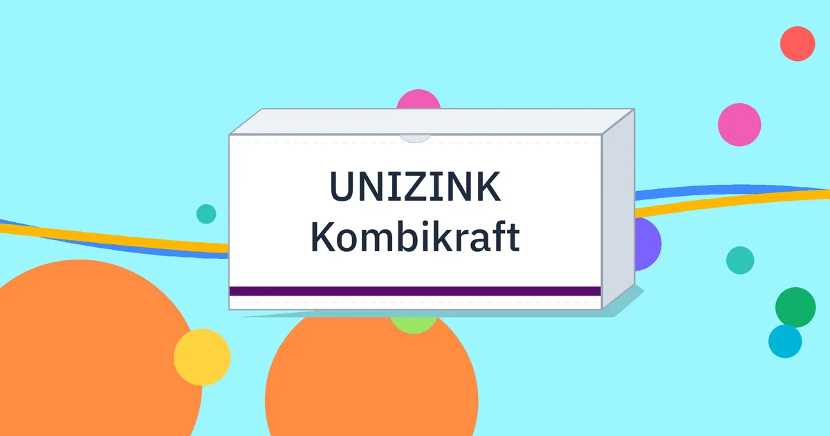 Symbolbild: Packung mit der Aufschrift UNIZINK Kombikraft (PZN 00046723) – Verfügbarkeit und Bezug in Apotheken in Frankfurt am Main