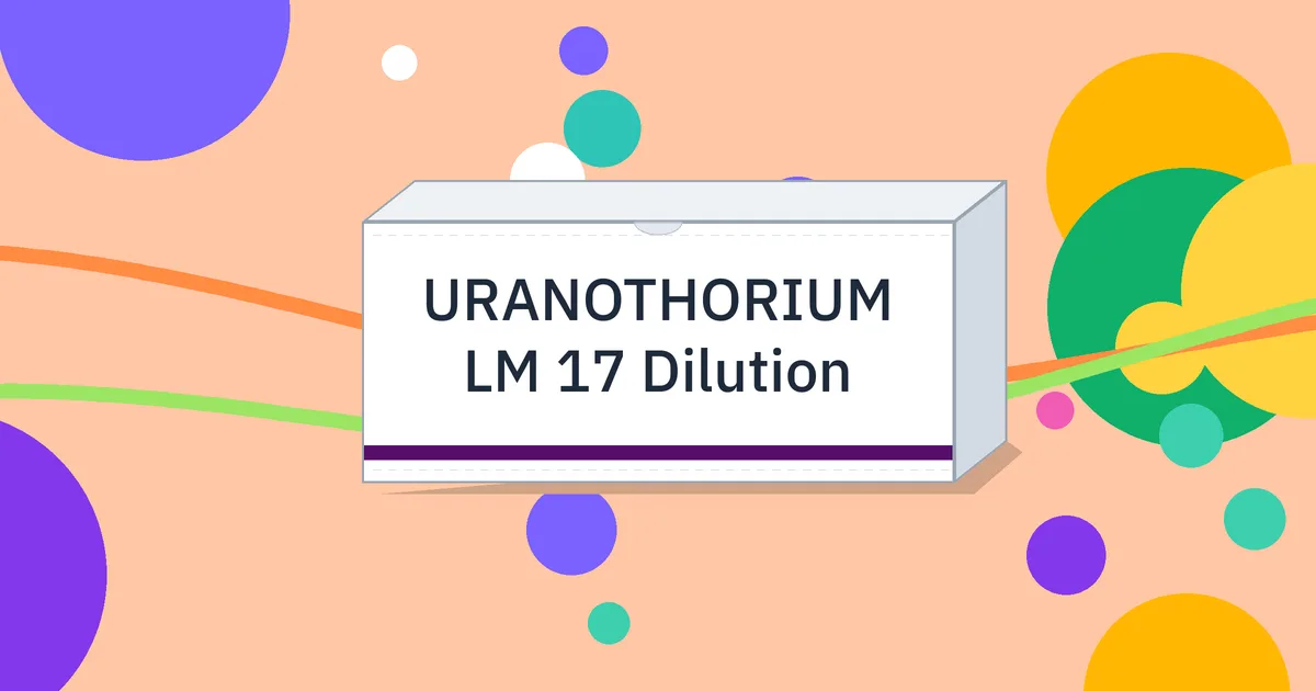 Symbolbild: Packung mit der Aufschrift URANOTHORIUM LM 17 Dilution (PZN 13256793) – Verfügbarkeit und Bezug in Apotheken in Frankfurt am Main