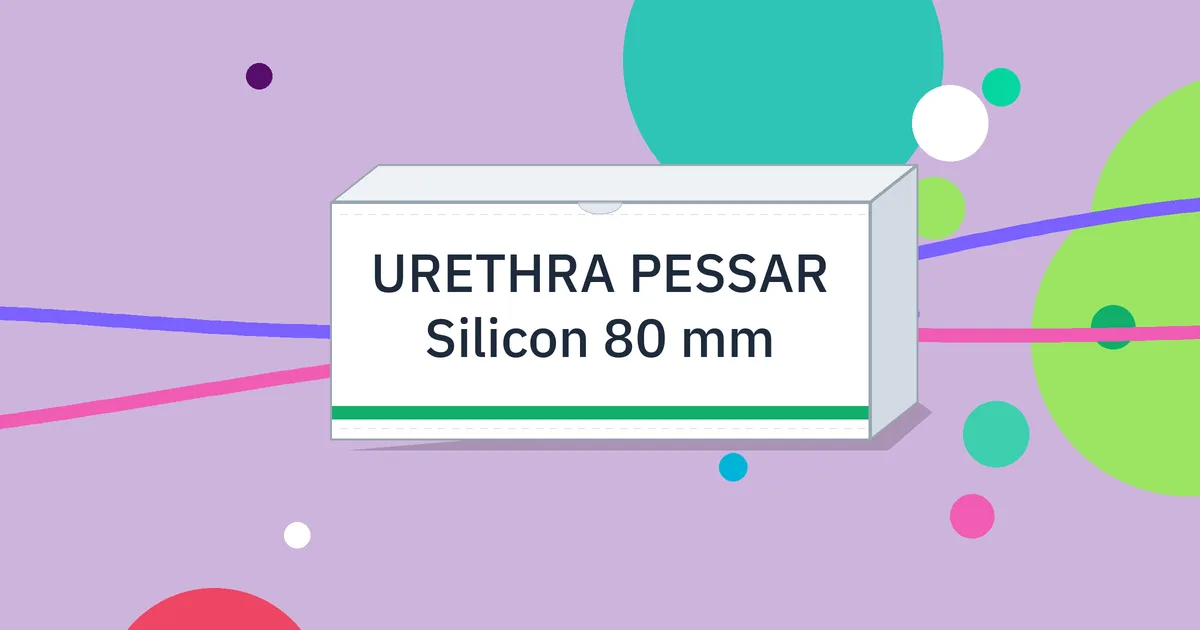 Symbolbild: Packung mit der Aufschrift URETHRA PESSAR Silicon 80 mm (PZN 07702550) – Verfügbarkeit und Bezug in Apotheken in Frankfurt am Main