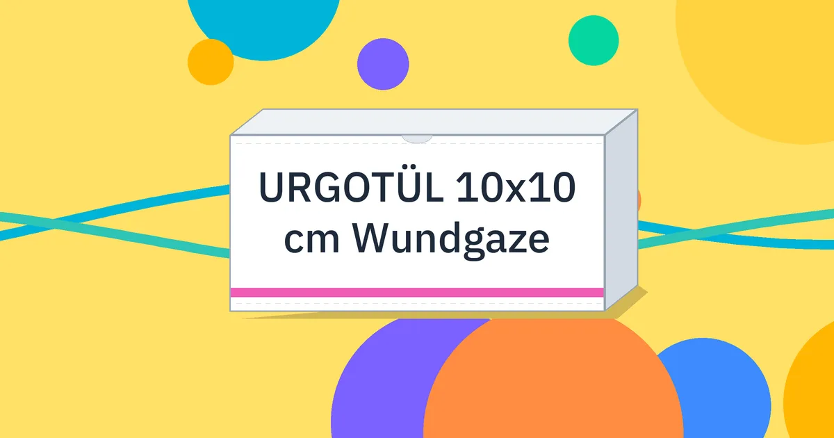 Symbolbild: Packung mit der Aufschrift URGOTÜL 10x10 cm Wundgaze (PZN 12526948) – Verfügbarkeit und Bezug in Apotheken in Frankfurt am Main