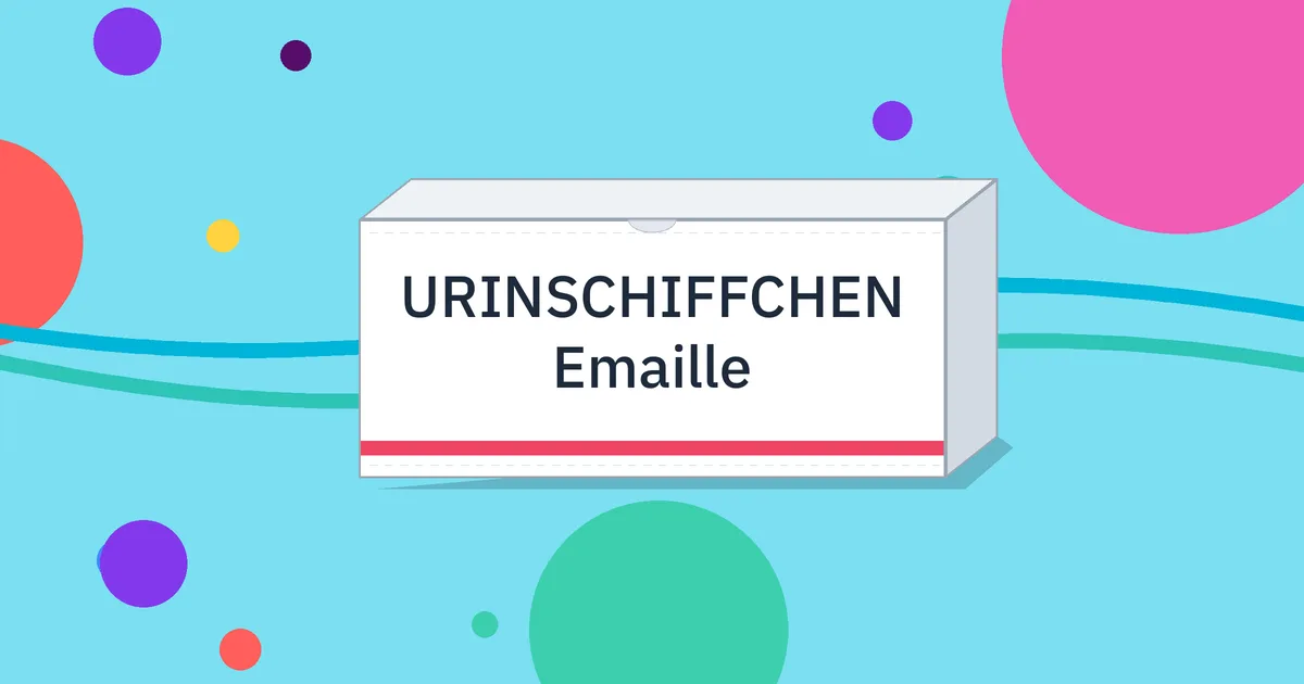Symbolbild: Packung mit der Aufschrift URINSCHIFFCHEN Emaille (PZN 01979167) – Verfügbarkeit und Bezug in Apotheken in Frankfurt am Main