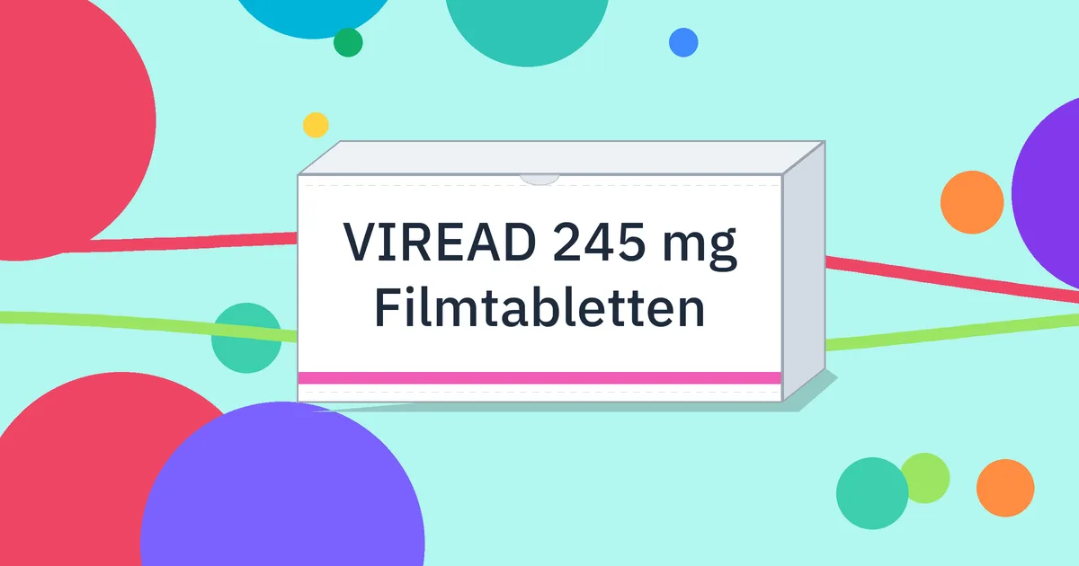 Symbolbild: Packung mit der Aufschrift VIREAD 245 mg Filmtabletten (PZN 13569138) – Verfügbarkeit und Bezug in Apotheken in Frankfurt am Main