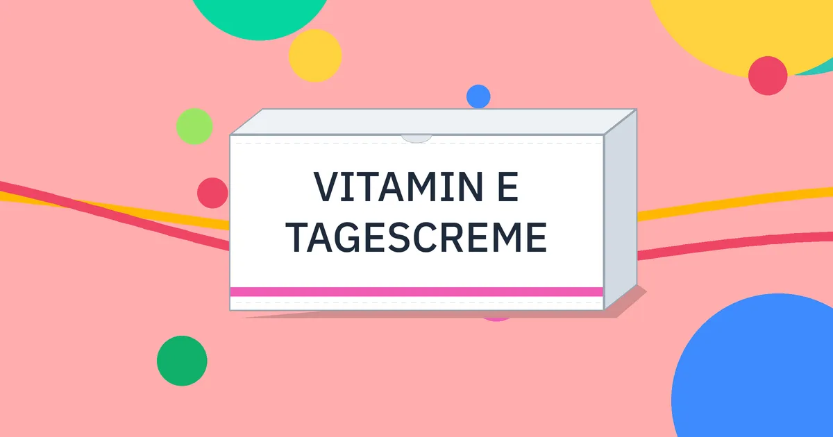 Symbolbild: Packung mit der Aufschrift VITAMIN E TAGESCREME (PZN 04309645) – Verfügbarkeit und Bezug in Apotheken in Frankfurt am Main