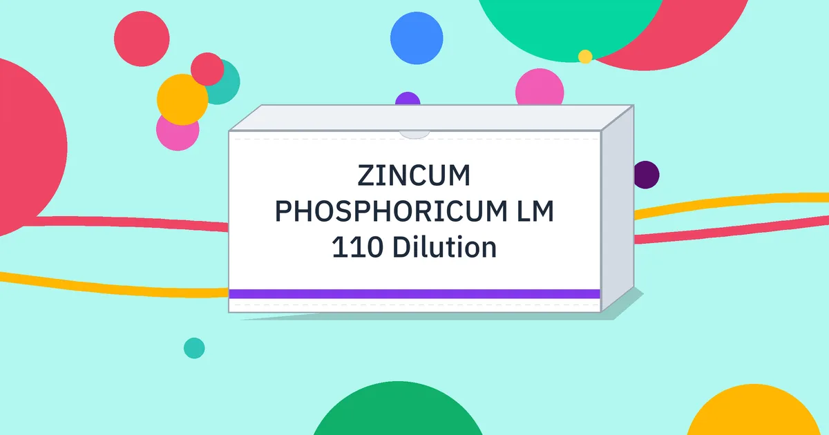Symbolbild: Packung mit der Aufschrift ZINCUM PHOSPHORICUM LM 110 Dilution (PZN 13297941) – Verfügbarkeit und Bezug in Apotheken in Frankfurt am Main