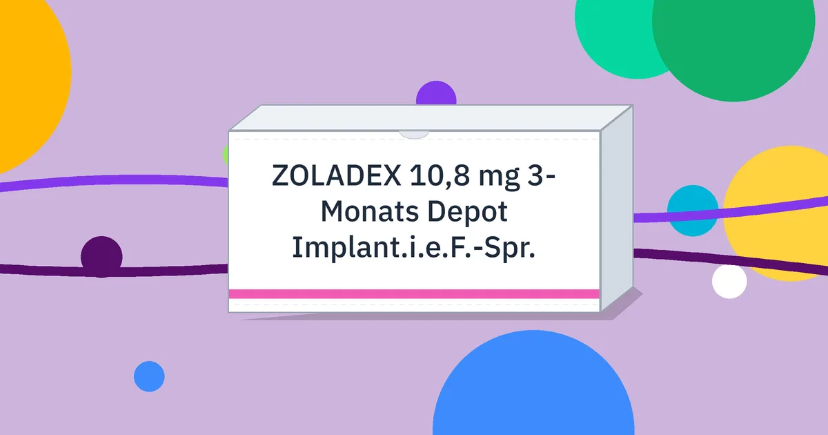 Symbolbild: Packung mit der Aufschrift ZOLADEX 10,8 mg 3-Monats Depot Implant.i.e.F.-Spr. (PZN 11511301) – Verfügbarkeit und Bezug in Apotheken in Frankfurt am Main