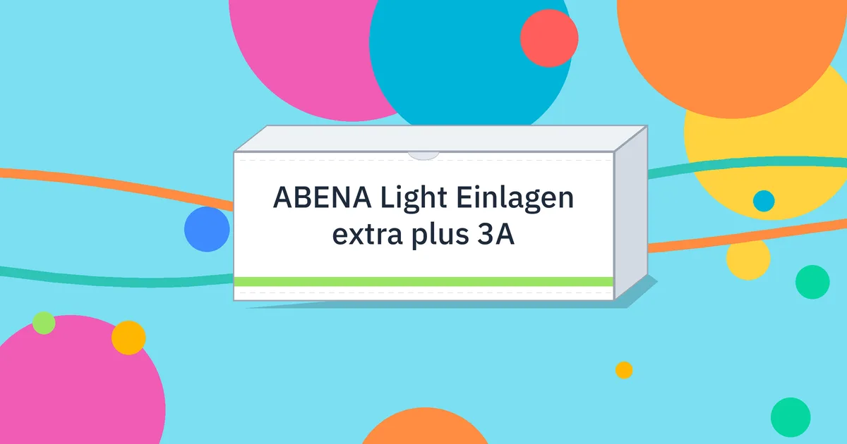 Symbolbild: Packung mit der Aufschrift ABENA Light Einlagen extra plus 3A (PZN 13702531) – Verfügbarkeit und Bezug in Apotheken in Frankfurt am Main