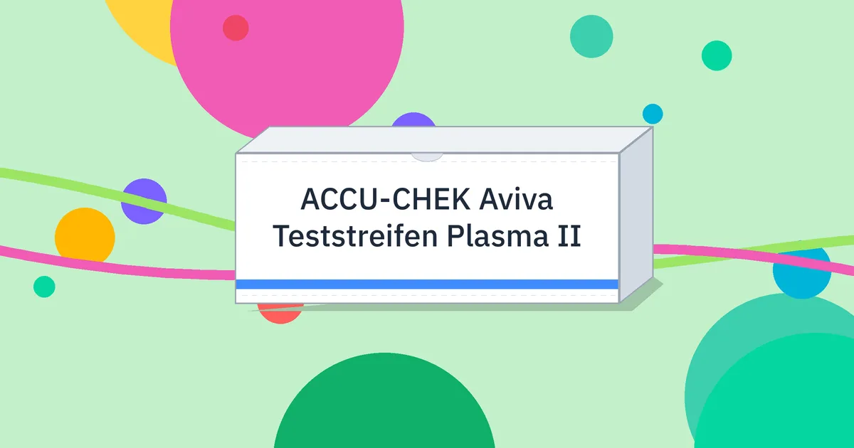 Symbolbild: Packung mit der Aufschrift ACCU-CHEK Aviva Teststreifen Plasma II (PZN 13719164) – Verfügbarkeit und Bezug in Apotheken in Frankfurt am Main