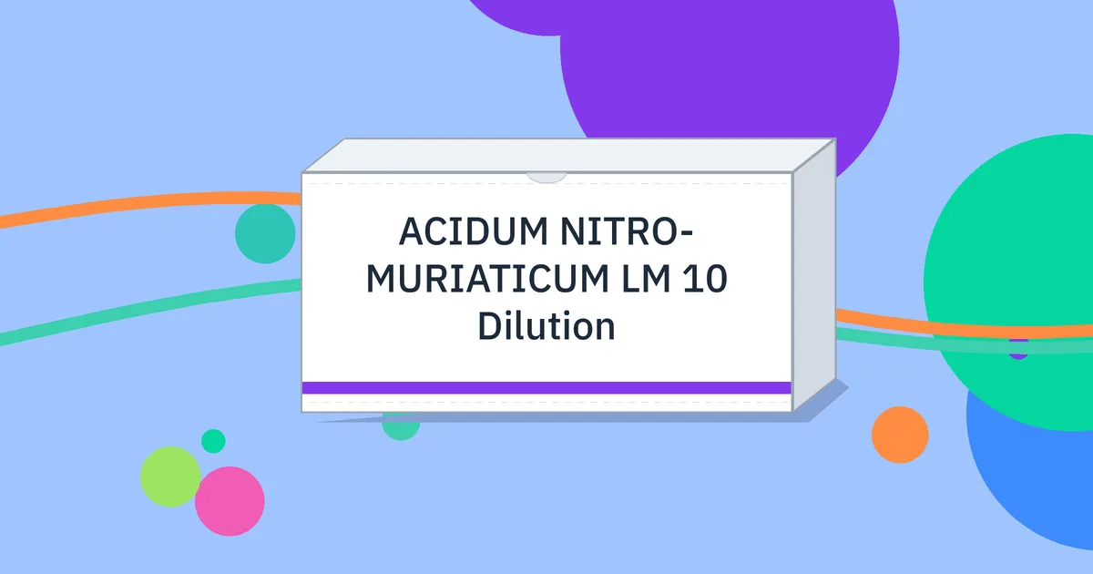 Symbolbild: Packung mit der Aufschrift ACIDUM NITRO-MURIATICUM LM 10 Dilution (PZN 13280082) – Verfügbarkeit und Bezug in Apotheken in Frankfurt am Main