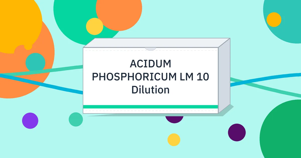 Symbolbild: Packung mit der Aufschrift ACIDUM PHOSPHORICUM LM 10 Dilution (PZN 12753153) – Verfügbarkeit und Bezug in Apotheken in Frankfurt am Main