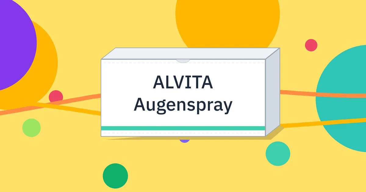 Symbolbild: Packung mit der Aufschrift ALVITA Augenspray (PZN 18456338) – Verfügbarkeit und Bezug in Apotheken in Frankfurt am Main