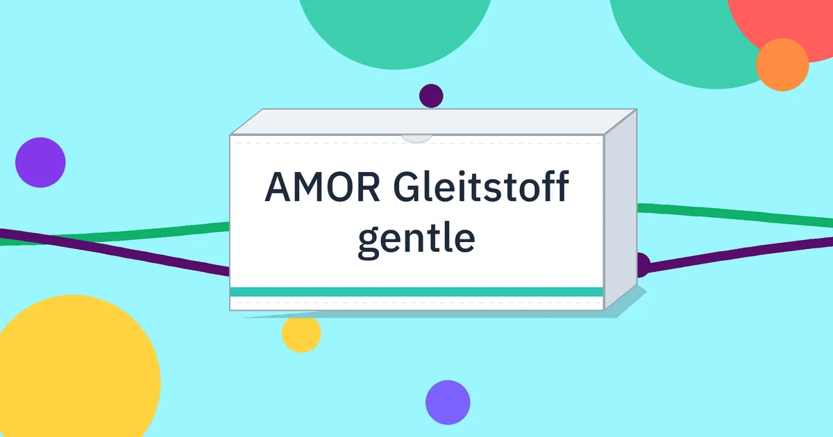 Symbolbild: Packung mit der Aufschrift AMOR Gleitstoff gentle (PZN 09753528) – Verfügbarkeit und Bezug in Apotheken in Frankfurt am Main