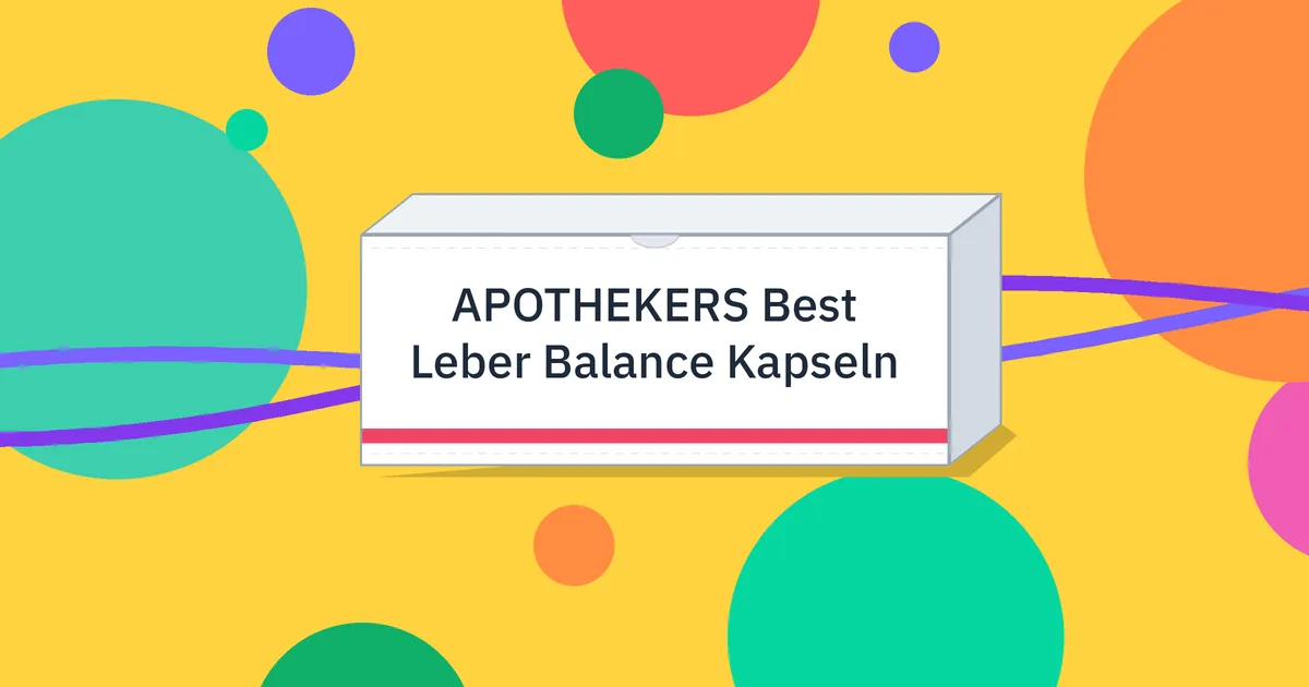 Symbolbild: Packung mit der Aufschrift APOTHEKERS Best Leber Balance Kapseln (PZN 20290253) – Verfügbarkeit und Bezug in Apotheken in Frankfurt am Main
