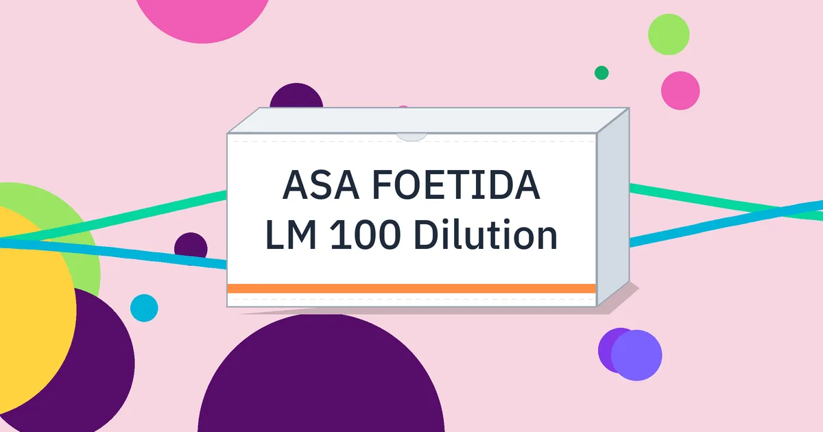 Symbolbild: Packung mit der Aufschrift ASA FOETIDA LM 100 Dilution (PZN 12781818) – Verfügbarkeit und Bezug in Apotheken in Frankfurt am Main