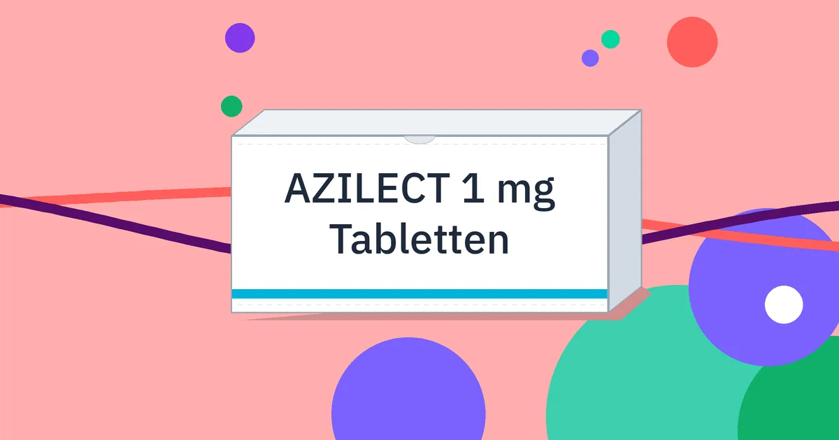 Symbolbild: Packung mit der Aufschrift AZILECT 1 mg Tabletten (PZN 10989578) – Verfügbarkeit und Bezug in Apotheken in Frankfurt am Main