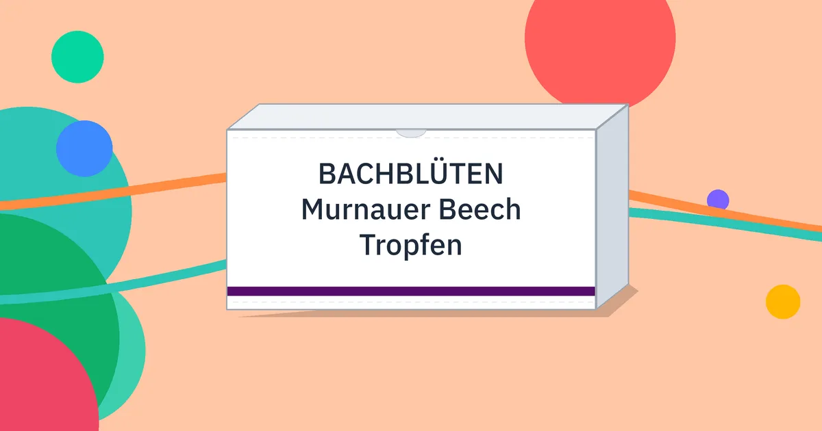 Symbolbild: Packung mit der Aufschrift BACHBLÜTEN Murnauer Beech Tropfen (PZN 07752542) – Verfügbarkeit und Bezug in Apotheken in Frankfurt am Main