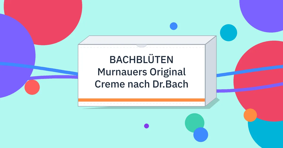 Symbolbild: Packung mit der Aufschrift BACHBLÜTEN Murnauers Original Creme nach Dr.Bach (PZN 10111367) – Verfügbarkeit und Bezug in Apotheken in Frankfurt am Main