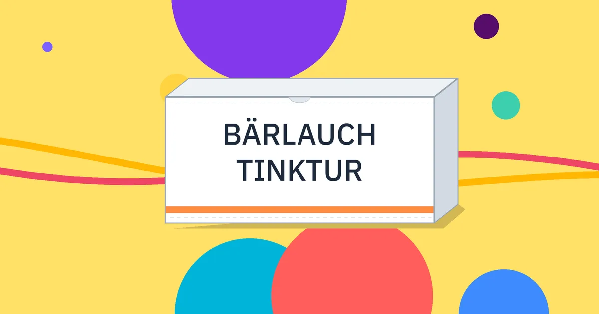 Symbolbild: Packung mit der Aufschrift BÄRLAUCH TINKTUR (PZN 17188077) – Verfügbarkeit und Bezug in Apotheken in Frankfurt am Main