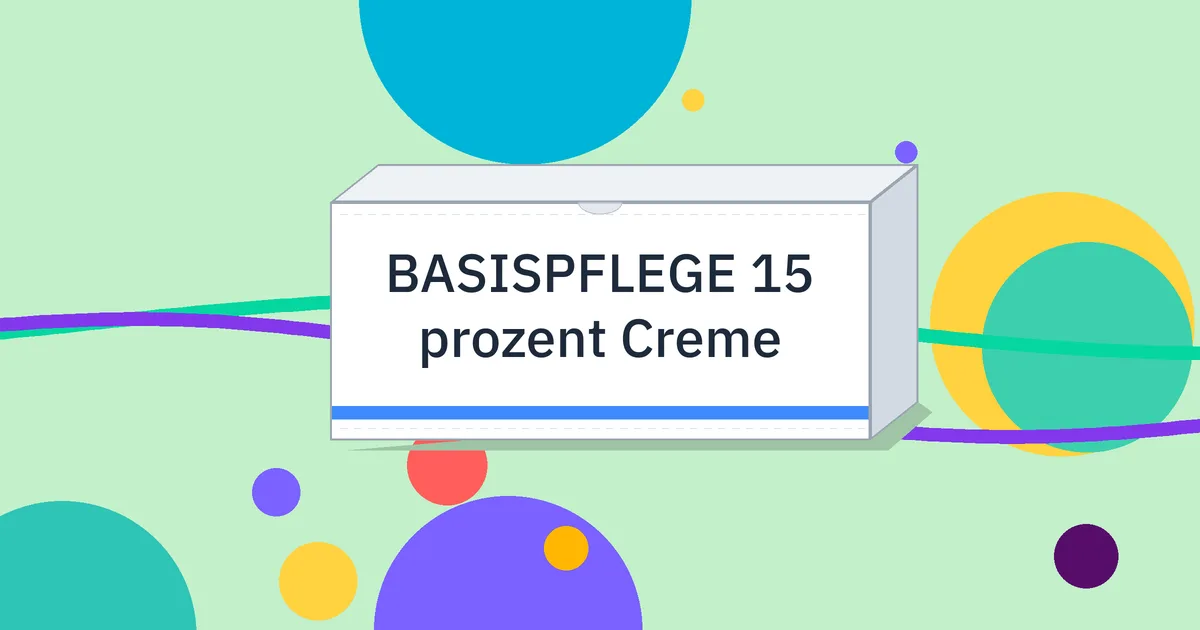 Symbolbild: Packung mit der Aufschrift BASISPFLEGE 15 prozent Creme (PZN 13713380) – Verfügbarkeit und Bezug in Apotheken in Frankfurt am Main