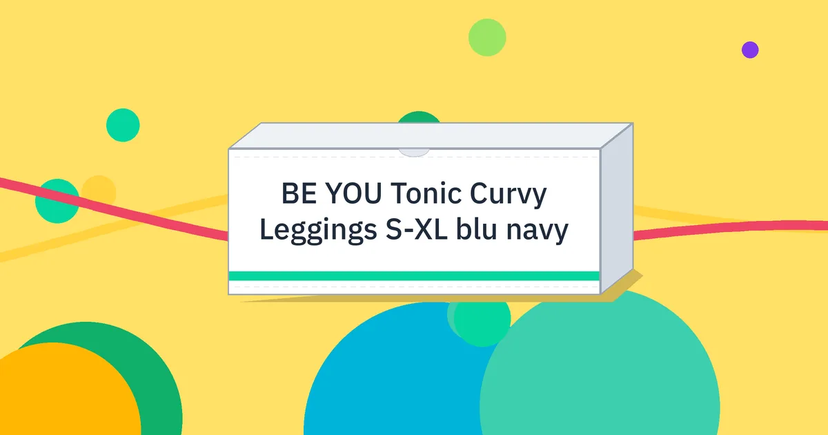 Symbolbild: Packung mit der Aufschrift BE YOU Tonic Curvy Leggings S-XL blu navy (PZN 20376612) – Verfügbarkeit und Bezug in Apotheken in Frankfurt am Main