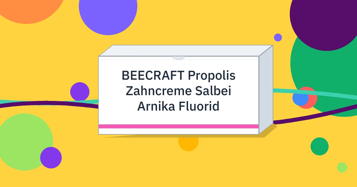 Symbolbild: Packung mit der Aufschrift BEECRAFT Propolis Zahncreme Salbei Arnika Fluorid (PZN 19879302) – Verfügbarkeit und Bezug in Apotheken in Frankfurt am Main