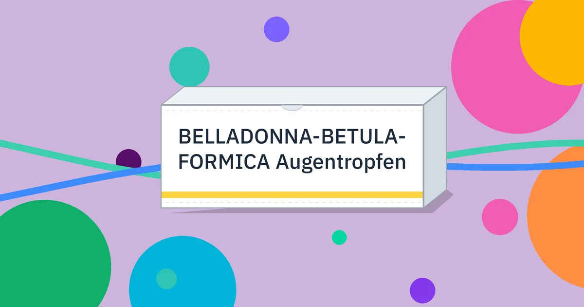 Symbolbild: Packung mit der Aufschrift BELLADONNA-BETULA-FORMICA Augentropfen (PZN 01572307) – Verfügbarkeit und Bezug in Apotheken in Frankfurt am Main