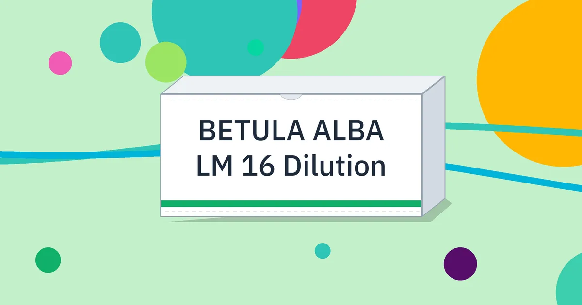 Symbolbild: Packung mit der Aufschrift BETULA ALBA LM 16 Dilution (PZN 12793856) – Verfügbarkeit und Bezug in Apotheken in Frankfurt am Main