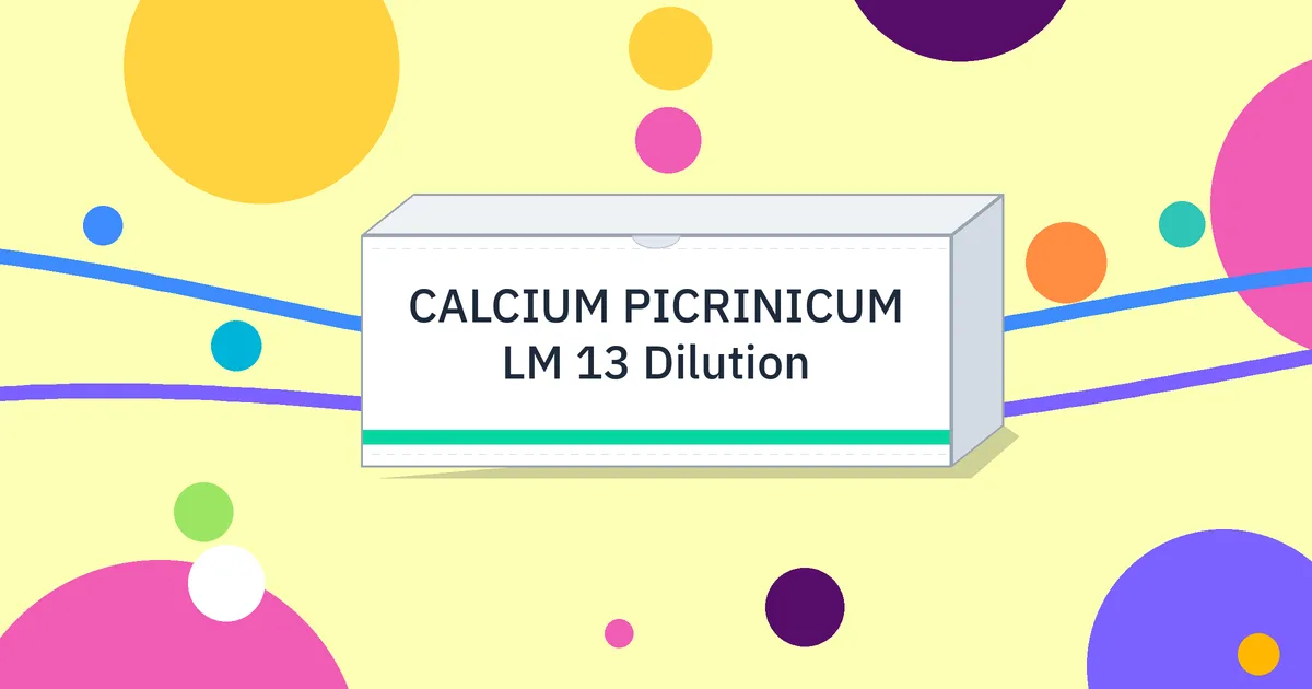 Symbolbild: Packung mit der Aufschrift CALCIUM PICRINICUM LM 13 Dilution (PZN 13410691) – Verfügbarkeit und Bezug in Apotheken in Frankfurt am Main