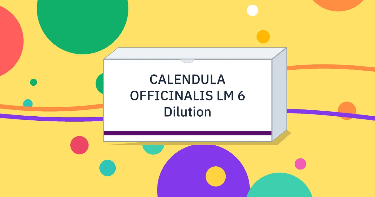 Symbolbild: Packung mit der Aufschrift CALENDULA OFFICINALIS LM 6 Dilution (PZN 09650231) – Verfügbarkeit und Bezug in Apotheken in Frankfurt am Main