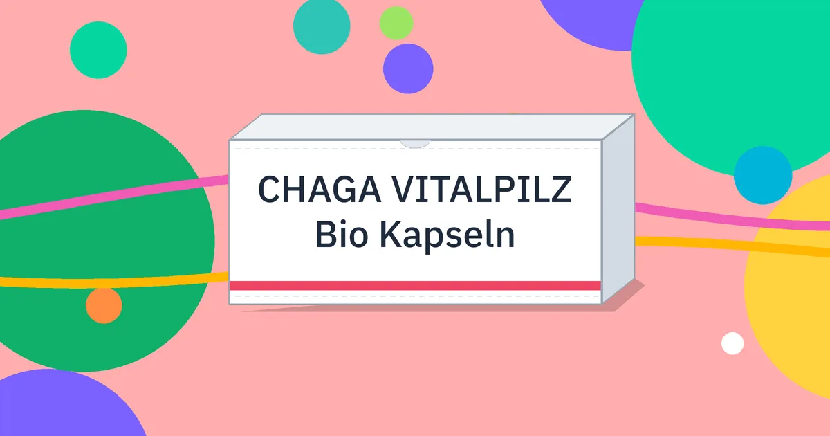 Symbolbild: Packung mit der Aufschrift CHAGA VITALPILZ Bio Kapseln (PZN 18121980) – Verfügbarkeit und Bezug in Apotheken in Frankfurt am Main