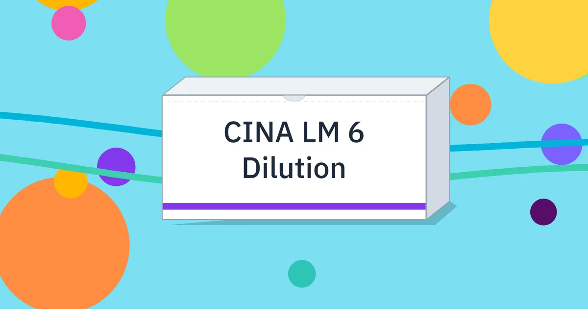 Symbolbild: Packung mit der Aufschrift CINA LM 6 Dilution (PZN 09430587) – Verfügbarkeit und Bezug in Apotheken in Frankfurt am Main