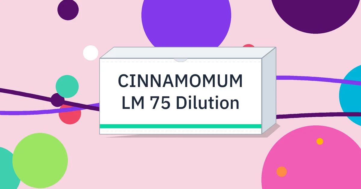 Symbolbild: Packung mit der Aufschrift CINNAMOMUM LM 75 Dilution (PZN 12821104) – Verfügbarkeit und Bezug in Apotheken in Frankfurt am Main