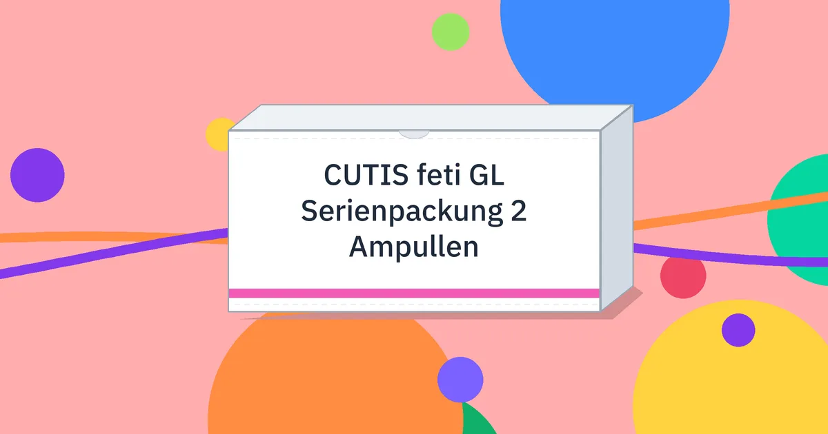 Symbolbild: Packung mit der Aufschrift CUTIS feti GL Serienpackung 2 Ampullen (PZN 00846085) – Verfügbarkeit und Bezug in Apotheken in Frankfurt am Main