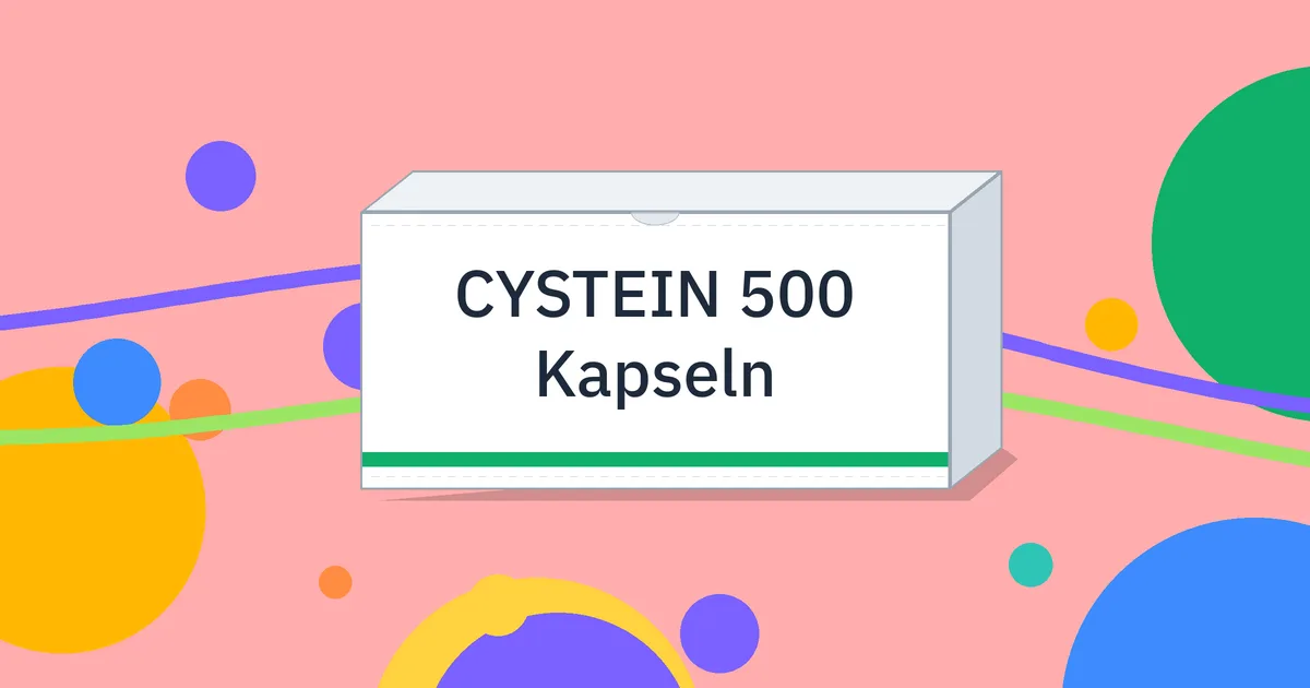 Symbolbild: Packung mit der Aufschrift CYSTEIN 500 Kapseln (PZN 03081298) – Verfügbarkeit und Bezug in Apotheken in Frankfurt am Main