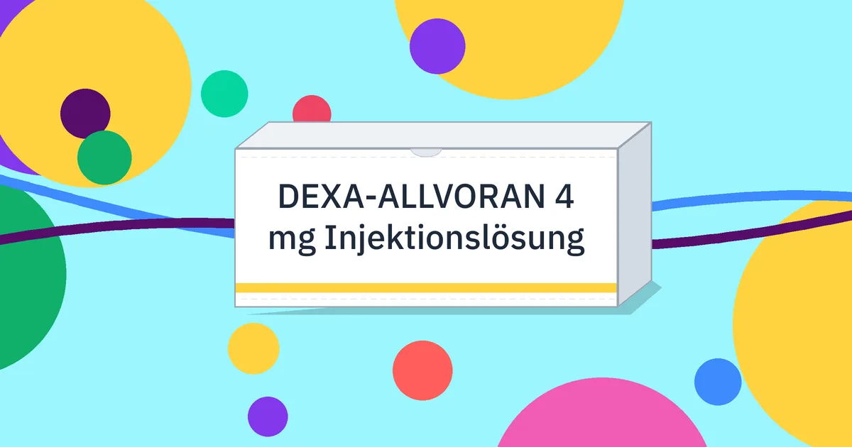 Symbolbild: Packung mit der Aufschrift DEXA-ALLVORAN 4 mg Injektionslösung (PZN 02036953) – Verfügbarkeit und Bezug in Apotheken in Frankfurt am Main
