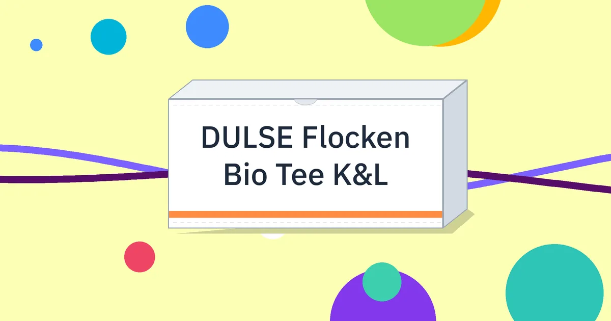 Symbolbild: Packung mit der Aufschrift DULSE Flocken Bio Tee K&L (PZN 17962482) – Verfügbarkeit und Bezug in Apotheken in Frankfurt am Main