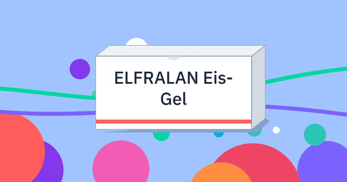Symbolbild: Packung mit der Aufschrift ELFRALAN Eis-Gel (PZN 17888337) – Verfügbarkeit und Bezug in Apotheken in Frankfurt am Main