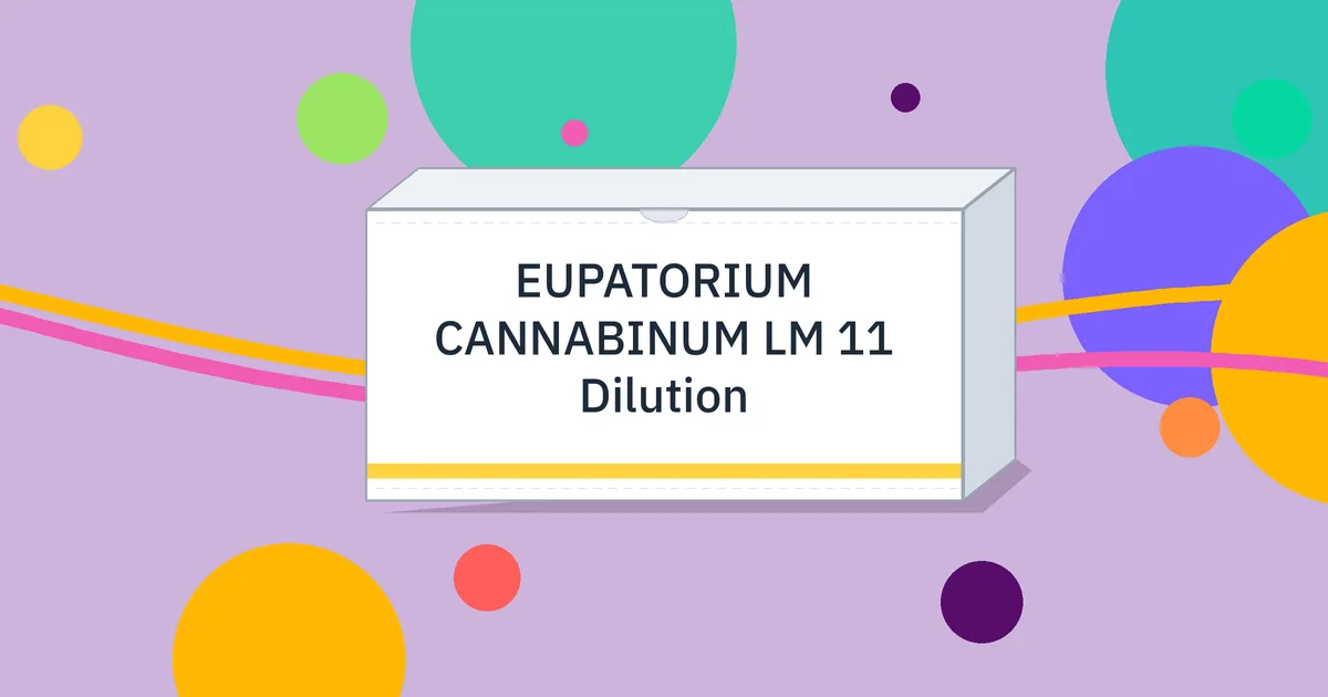 Symbolbild: Packung mit der Aufschrift EUPATORIUM CANNABINUM LM 11 Dilution (PZN 12845748) – Verfügbarkeit und Bezug in Apotheken in Frankfurt am Main