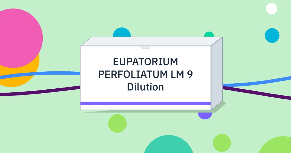 Symbolbild: Packung mit der Aufschrift EUPATORIUM PERFOLIATUM LM 9 Dilution (PZN 12846179) – Verfügbarkeit und Bezug in Apotheken in Frankfurt am Main