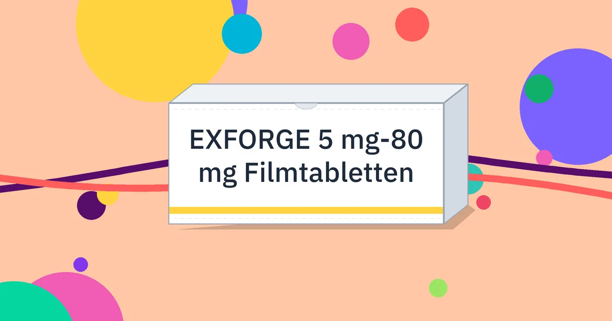 Symbolbild: Packung mit der Aufschrift EXFORGE 5 mg-80 mg Filmtabletten (PZN 09779019) – Verfügbarkeit und Bezug in Apotheken in Frankfurt am Main