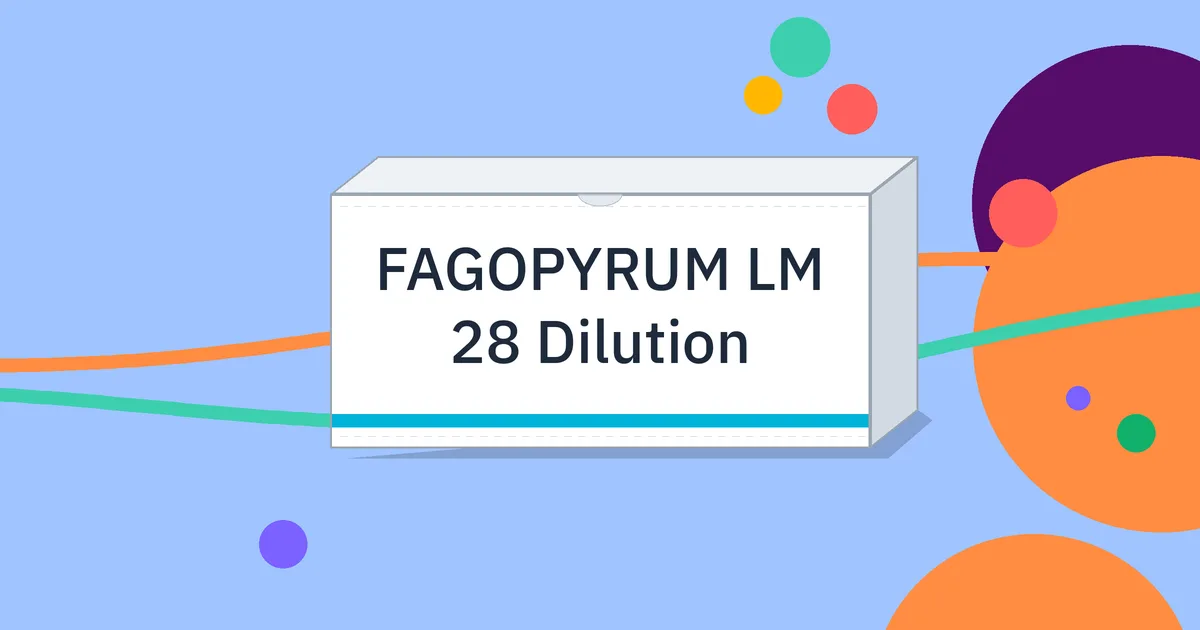 Symbolbild: Packung mit der Aufschrift FAGOPYRUM LM 28 Dilution (PZN 13486688) – Verfügbarkeit und Bezug in Apotheken in Frankfurt am Main