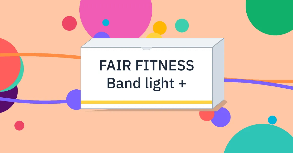 Symbolbild: Packung mit der Aufschrift FAIR FITNESS Band light + (PZN 19548947) – Verfügbarkeit und Bezug in Apotheken in Frankfurt am Main