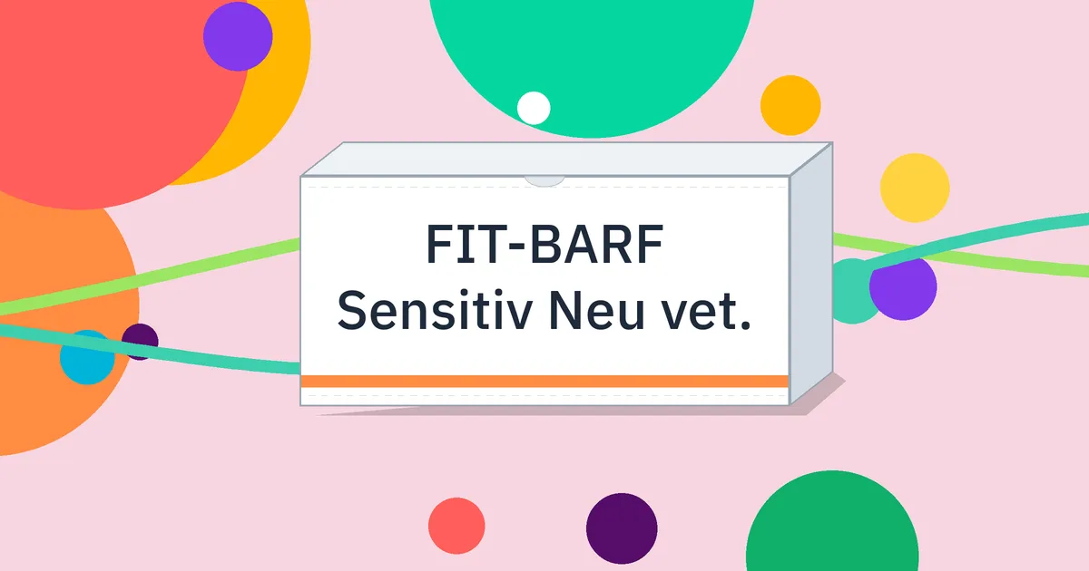 Symbolbild: Packung mit der Aufschrift FIT-BARF Sensitiv Neu vet. (PZN 02488885) – Verfügbarkeit und Bezug in Apotheken in Frankfurt am Main