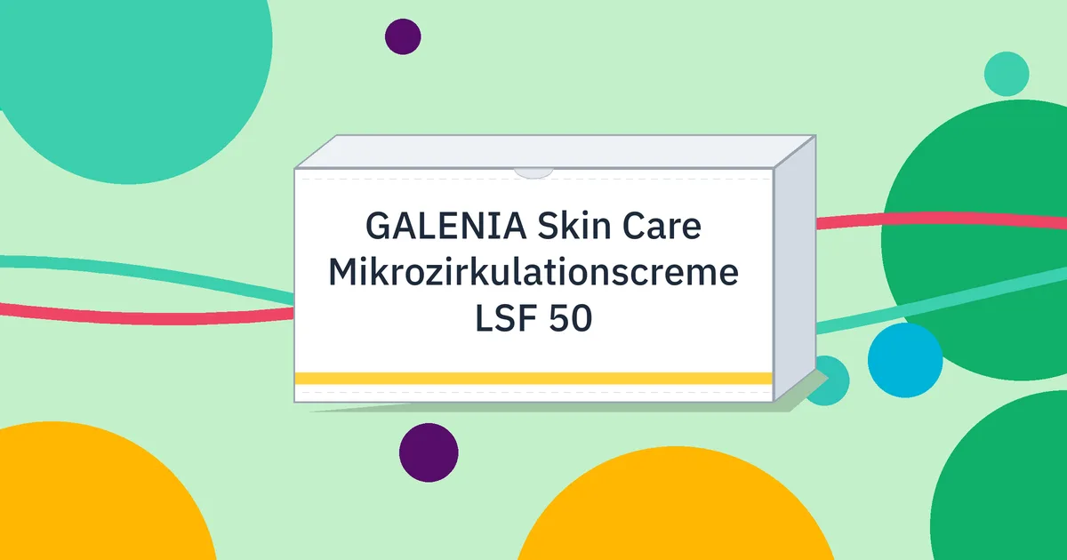 Symbolbild: Packung mit der Aufschrift GALENIA Skin Care Mikrozirkulationscreme LSF 50 (PZN 16122490) – Verfügbarkeit und Bezug in Apotheken in Frankfurt am Main