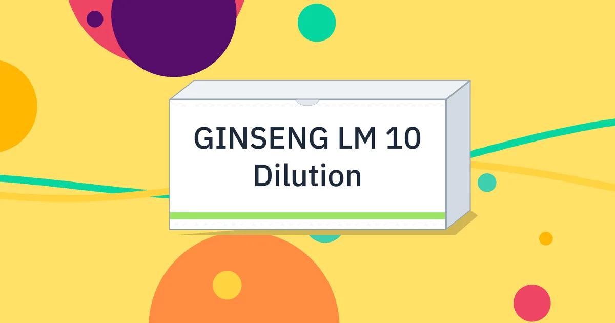 Symbolbild: Packung mit der Aufschrift GINSENG LM 10 Dilution (PZN 12878506) – Verfügbarkeit und Bezug in Apotheken in Frankfurt am Main