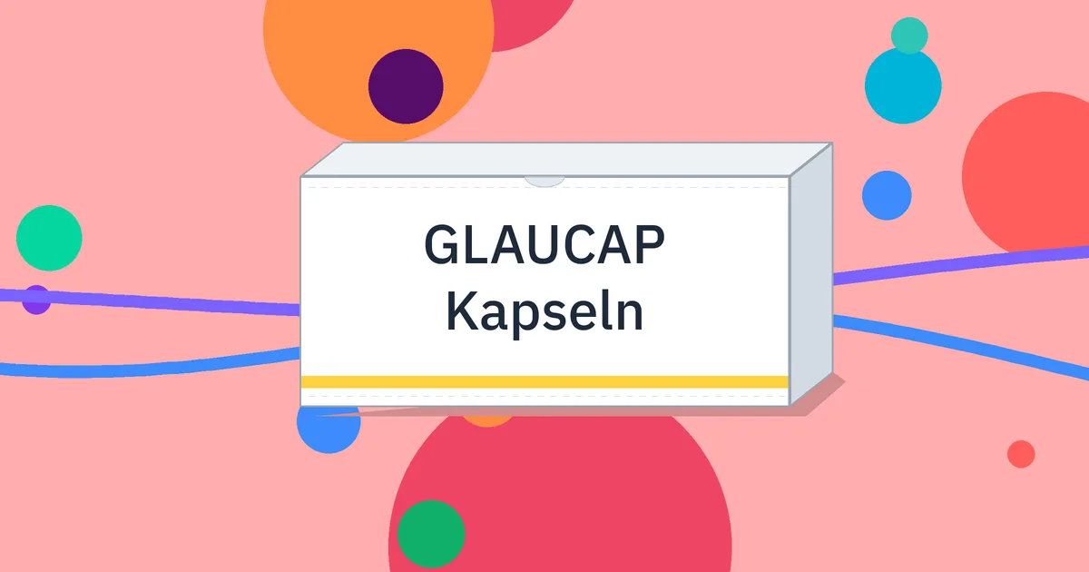 Symbolbild: Packung mit der Aufschrift GLAUCAP Kapseln (PZN 20299975) – Verfügbarkeit und Bezug in Apotheken in Frankfurt am Main